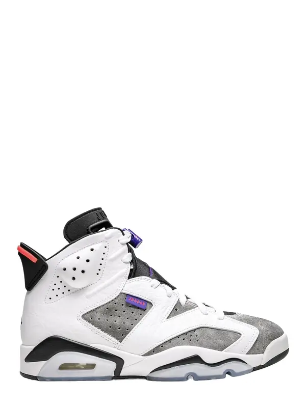JORDAN Air Retro 6 Flint Grey Sneakers - White