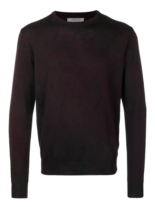 Corneliani Slim-fit Knitted Sweater - Purple