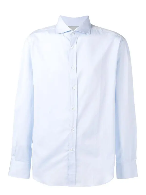 Brunello Cucinelli Spread Collar Shirt - Blue