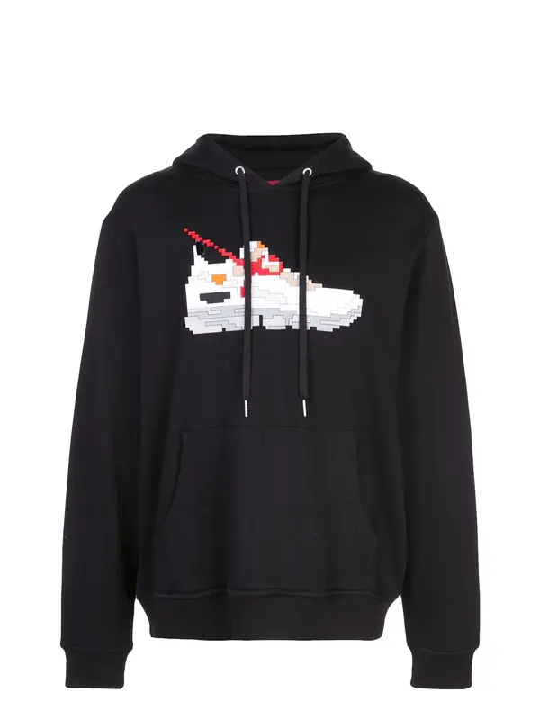 MOSTLY HEARD RARELY SEEN White Gear Hoodie - Black