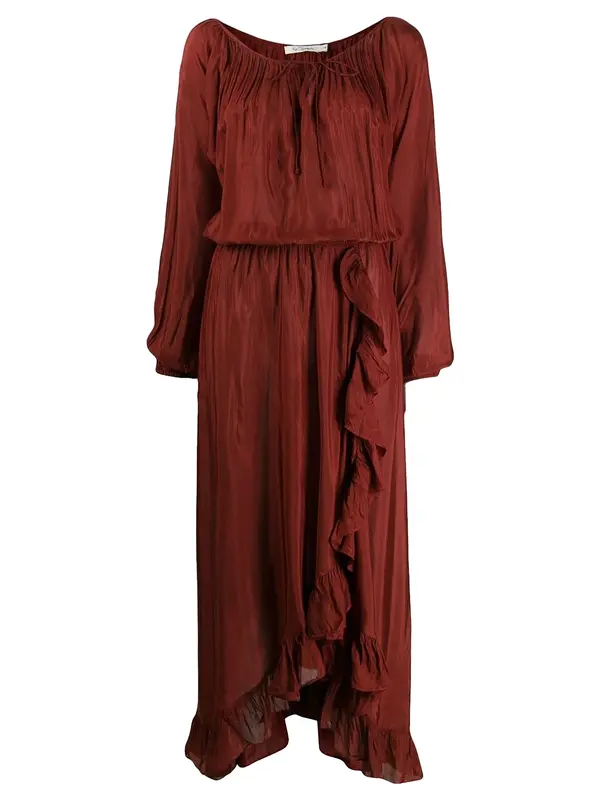 MES DEMOISELLES Mercedes Maxi Dress - Red