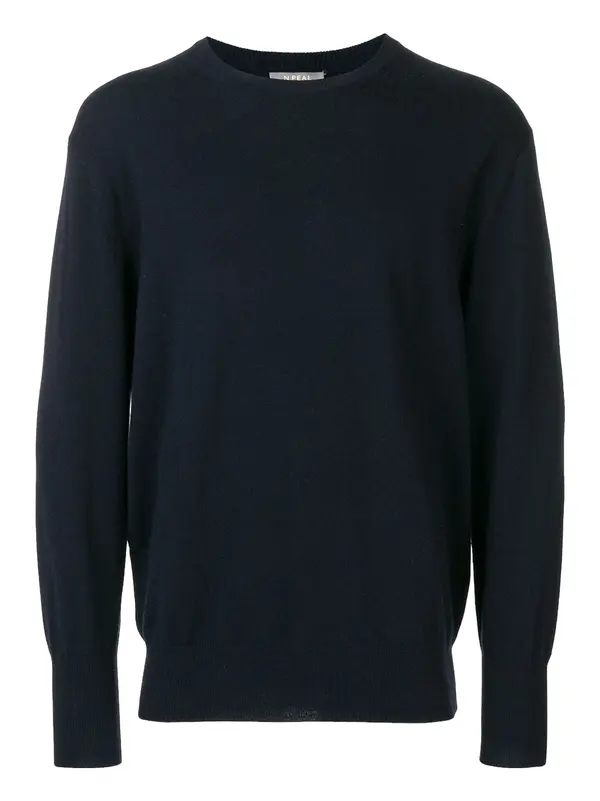 N.peal The Oxford Cashmere Jumper - Blue