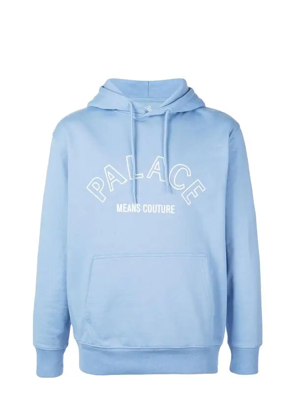 PALACE Couture Logo-print Hoodie - Blue