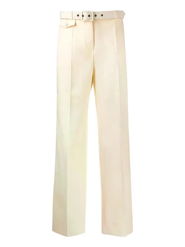 Givenchy Belted Straight Trousers - Neutrals