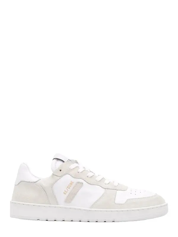 RE/DONE Two-tone Low Top Sneakers - White
