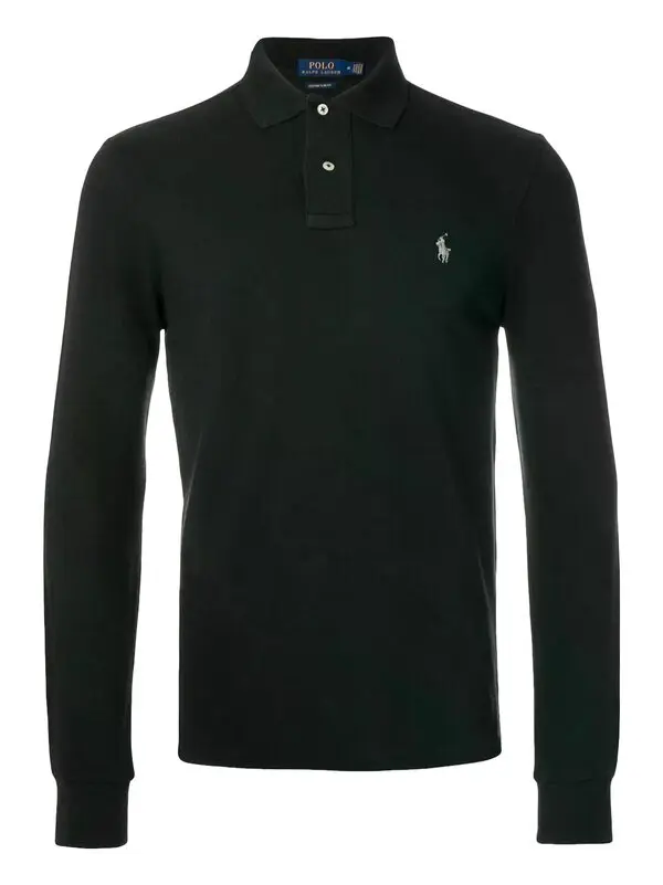 Polo Ralph Lauren Longsleeved Polo Shirt - Black