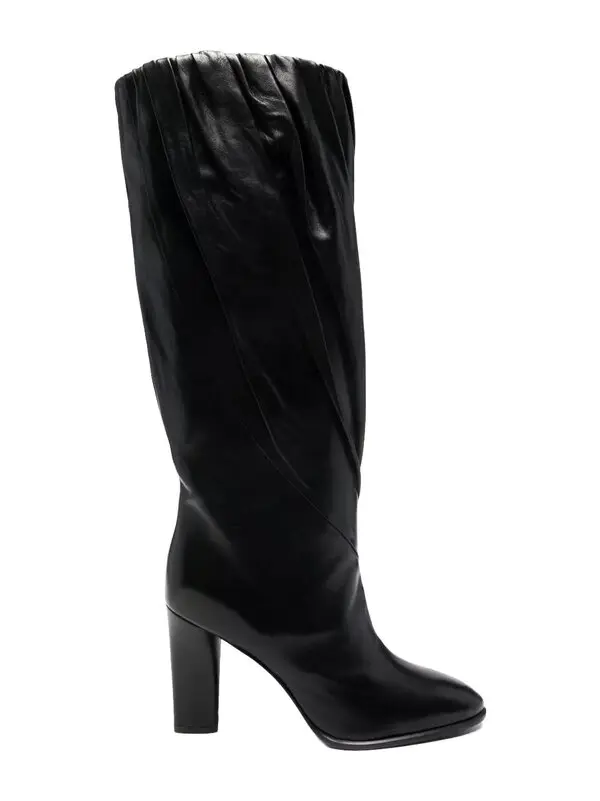 Givenchy 95mm Pleated Boots - Black