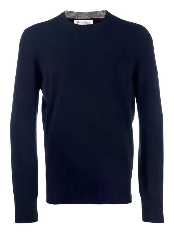 Brunello Cucinelli Classic Knit Jumper - Blue
