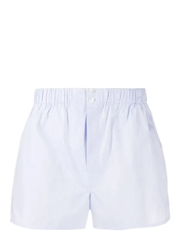 Brioni Striped Relaxed-fit Boxers - Blue
