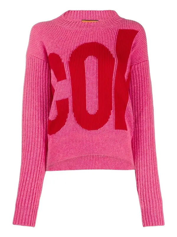 Colville Logo Printed Jumper - Pink