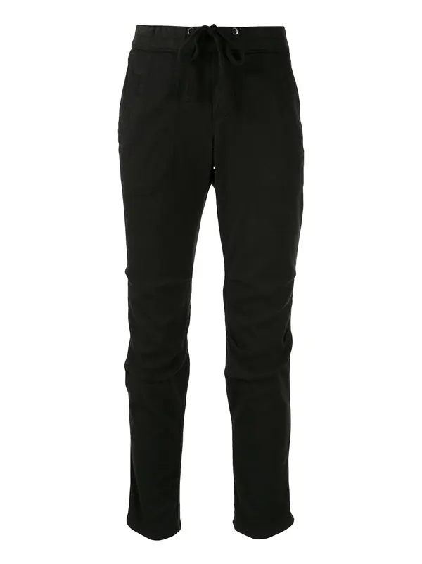 JAMES PERSE Slim Fit Trousers - Black