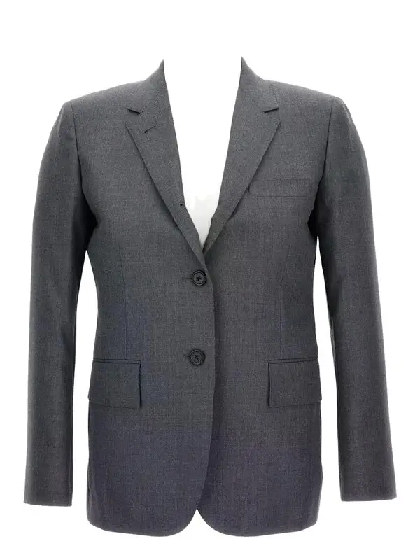 Thom Browne Super 120s Single-breasted Blazer - Grey