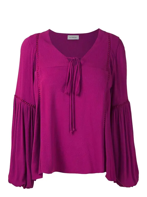 OLYMPIAH Hagia Wide Sleeves Blouse - Pink