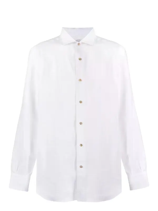 MAZZARELLI French Collar Regular Fit Shirt - White