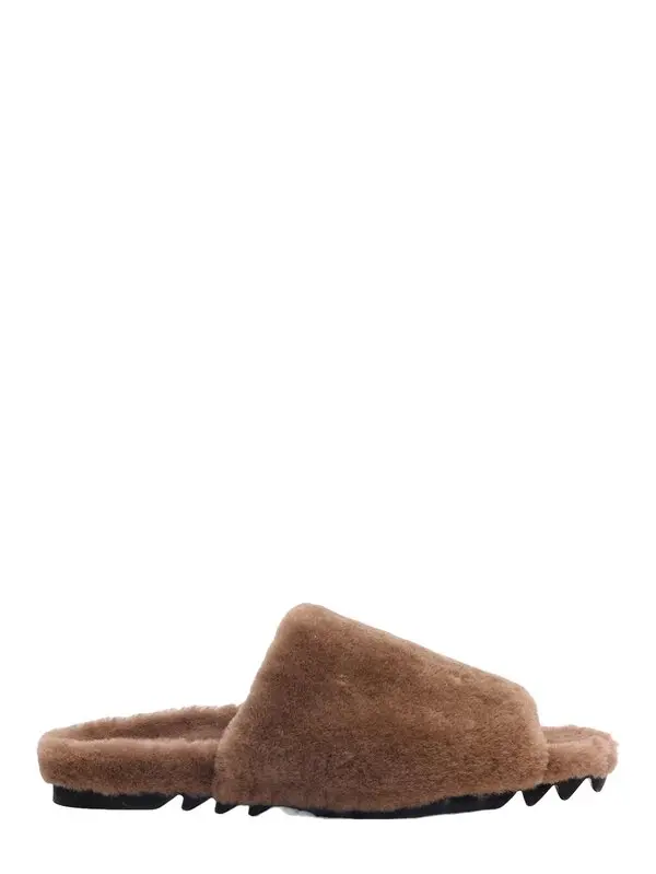PETER NON Textured Slip-on Sandals - Brown