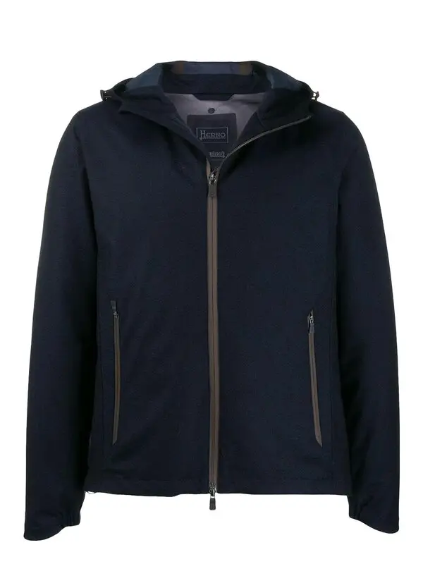 Herno Hooded Down Jacket - Blue