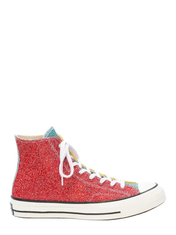 JW Anderson X Chuck 70 Hi Glitter Pack Sneakers - Yellow