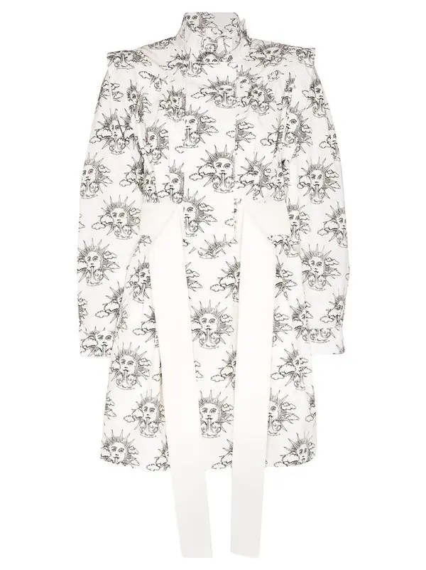 Stella McCartney Sun-print Mini Dress - Black