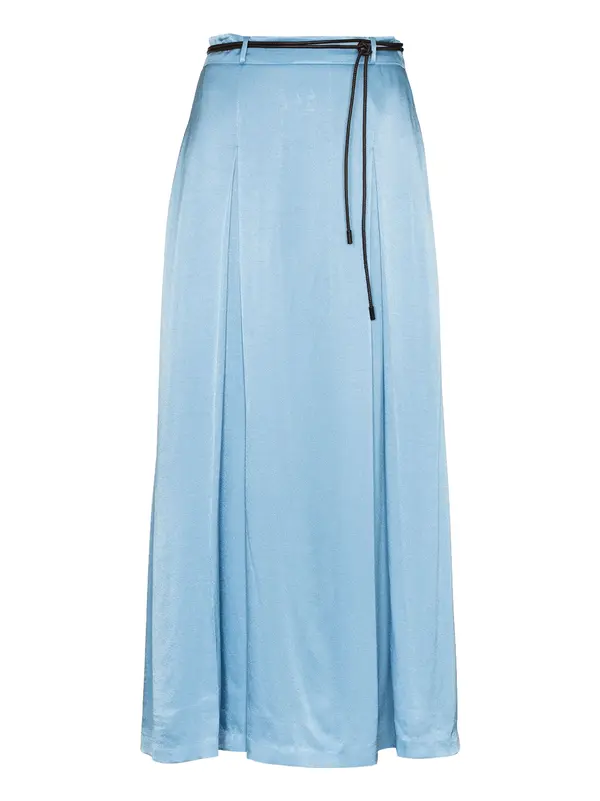 REJINA PYO Malia Pleated Midi Skirt - Blue
