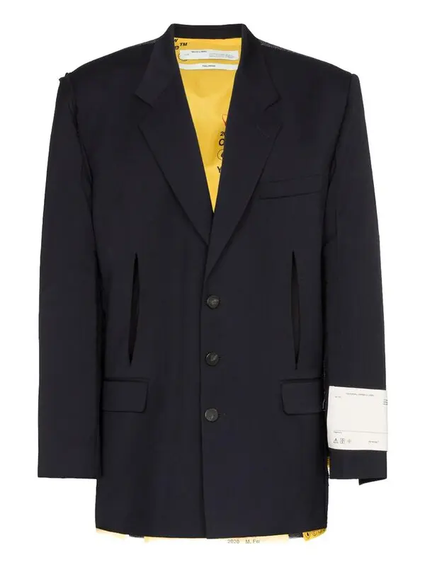 Off-White Deconstructed Tailored Blazer - Black