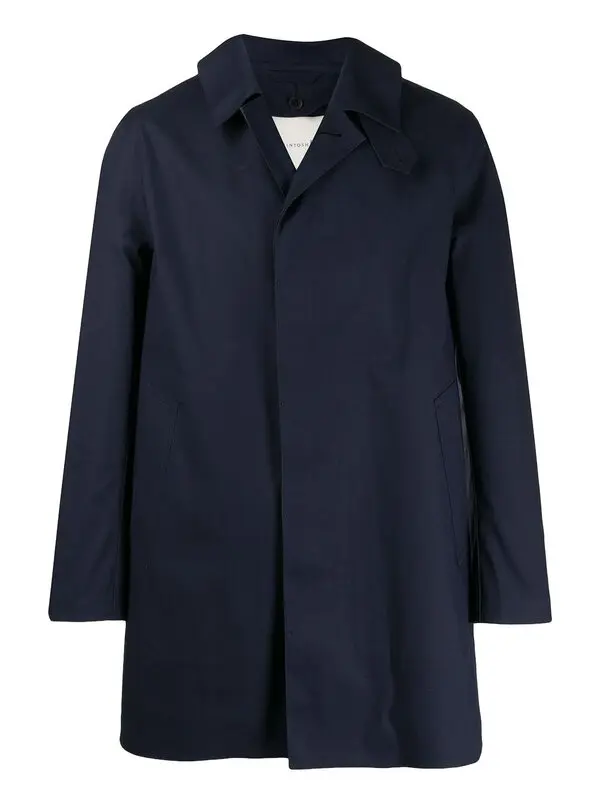 Mackintosh Dunoon Cotton Short Coat - Blue