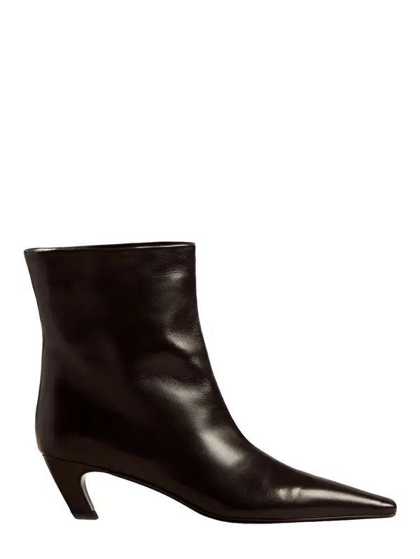 Khaite Arizona 50mm Leather Ankle Boots - Black