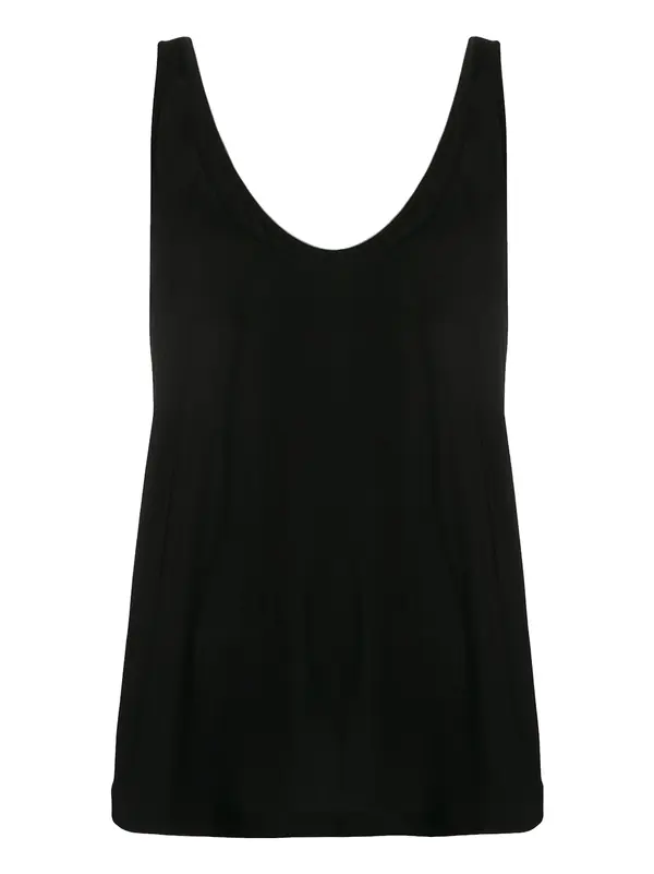 Rick Owens Scoop Neck Tank Top - Black
