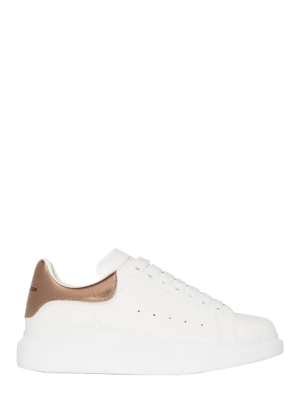 Alexander McQueen Oversized Leather Sneakers - White
