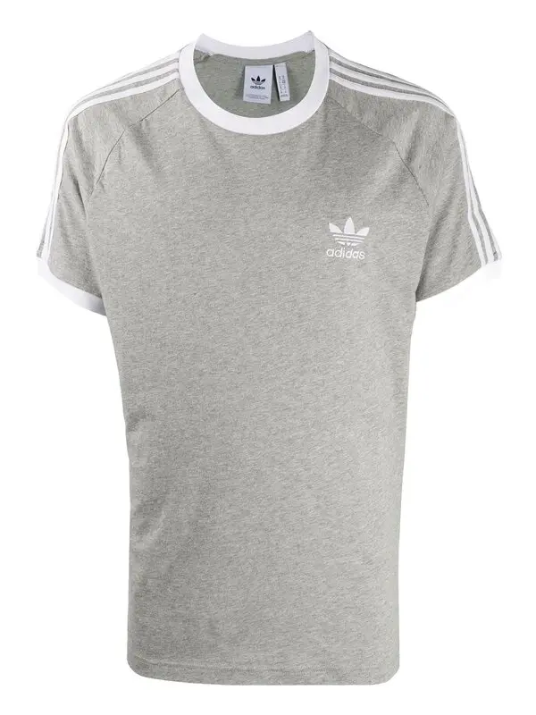 Adidas Three Stripes Logo T-shirt - Grey