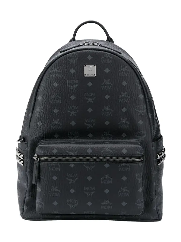 Mcm Stark Studded Backpack - Black