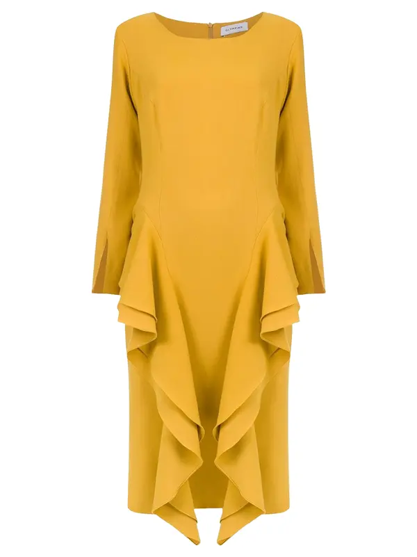 OLYMPIAH Chipre Midi Dress - Yellow