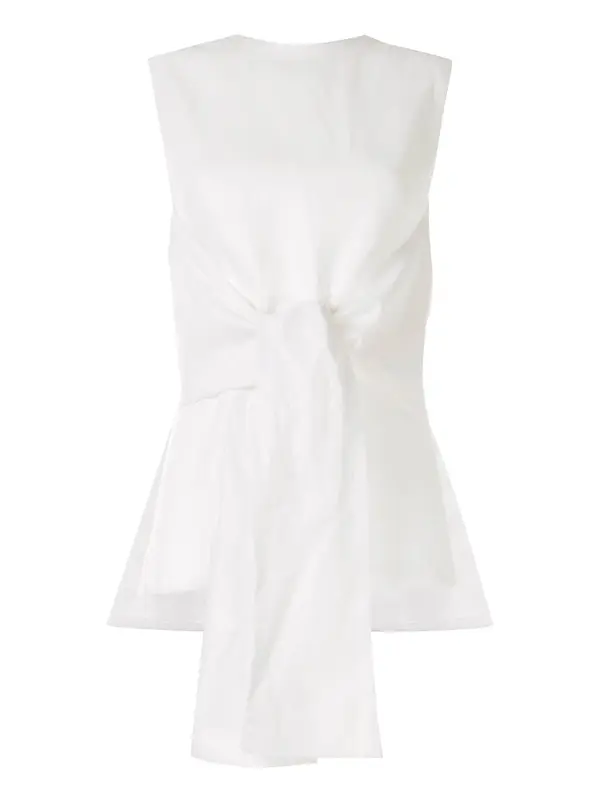 BAMBAH Tie-front Tunic - White