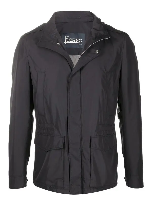 Herno Hooded Lightweight Jacket - Black