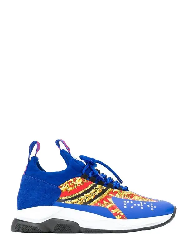 Versace Chain Reaction Low-top Sneakers - Blue