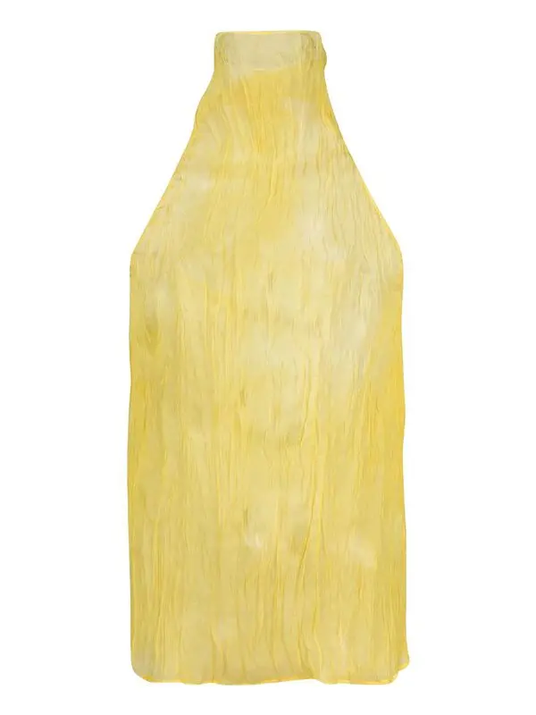 ELLERY Halterneck Sleeveless Blouse - Yellow