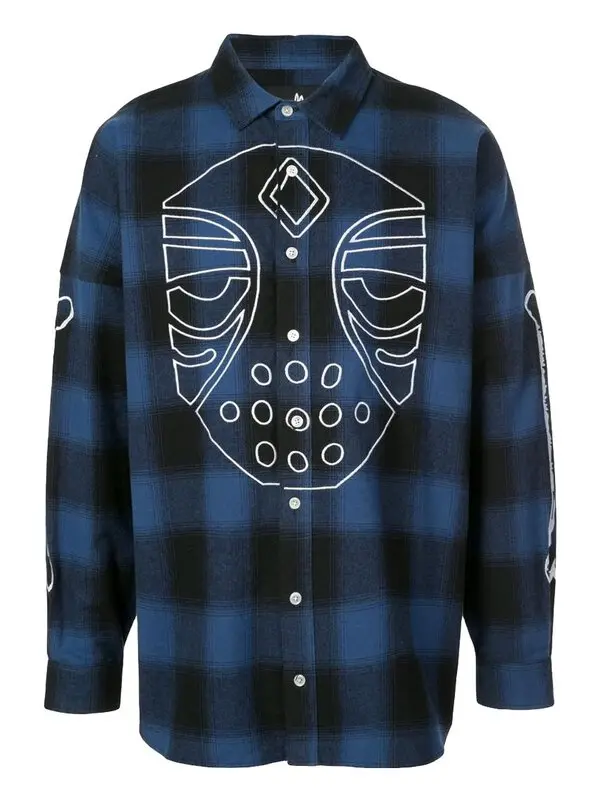 HACULLA. Masked Plaid Shirt - Blue