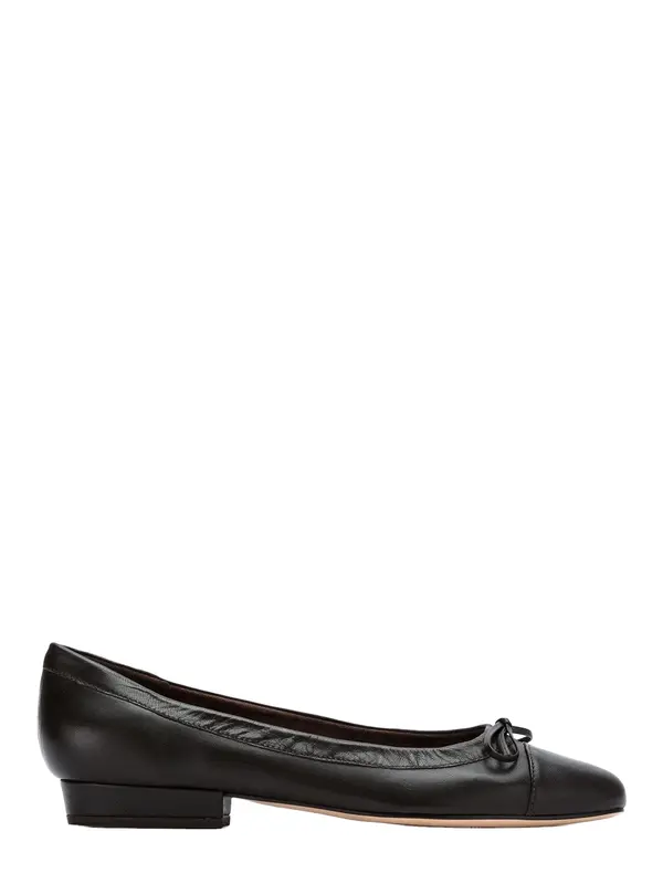 STUDIO CHOFAKIAN Leather Ballerinas - Black