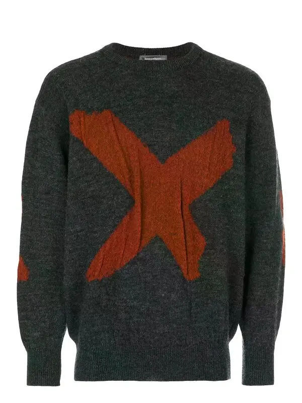 Issey Miyake X Intarsia Jumper - Grey