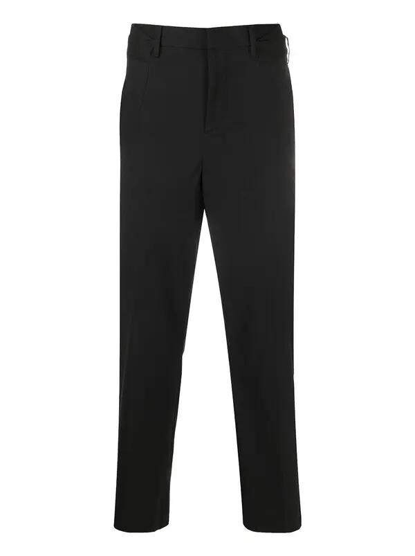 Neil Barrett Pleated Cropped Trousers - Black