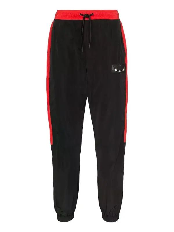COUNTY OF MILAN Wings Patch Track Pants - Black