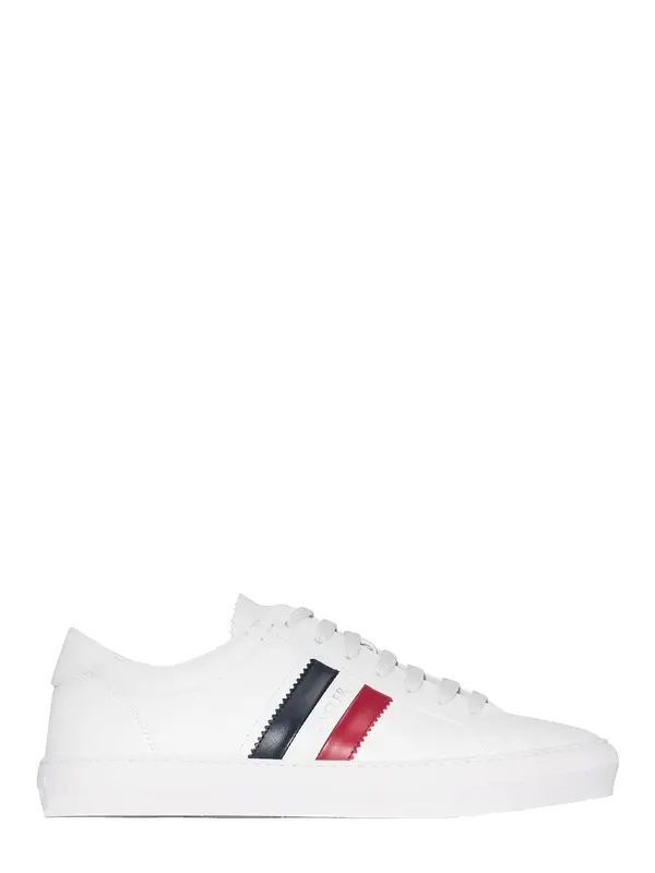 Moncler Monaco Leather Sneakers - White