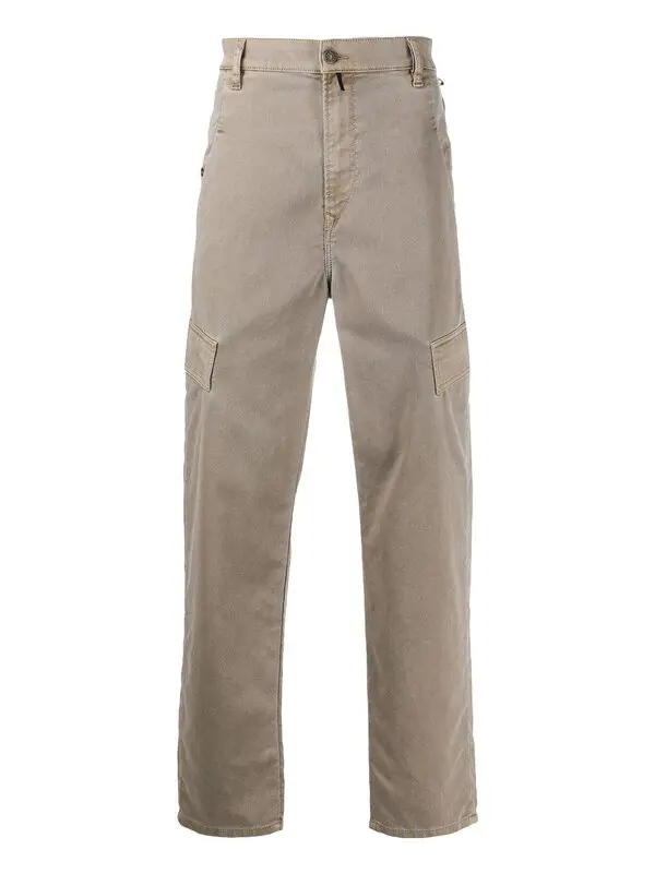 DIESEL® D-krett Joggjeans Straight Leg Cargo Pants - Neutrals