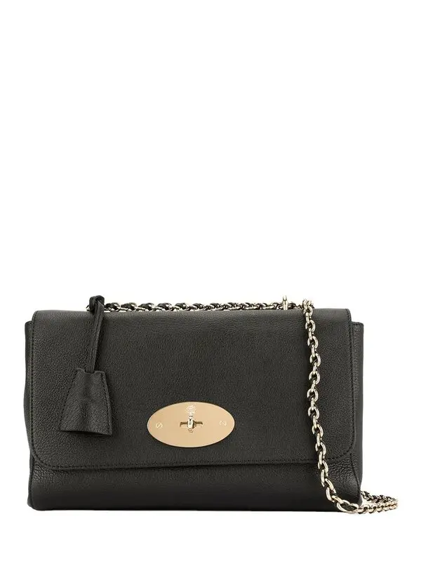 Mulberry Lily Leather Shoulder Bag - Black