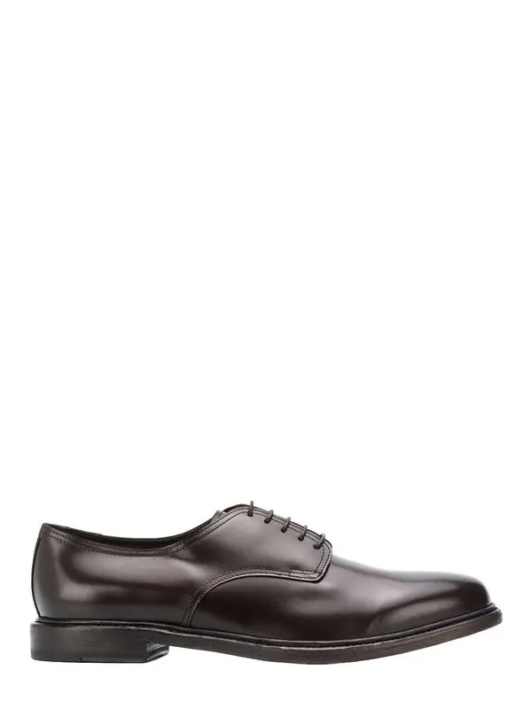 DELL'OGLIO Lace-up Derby Shoes - Brown