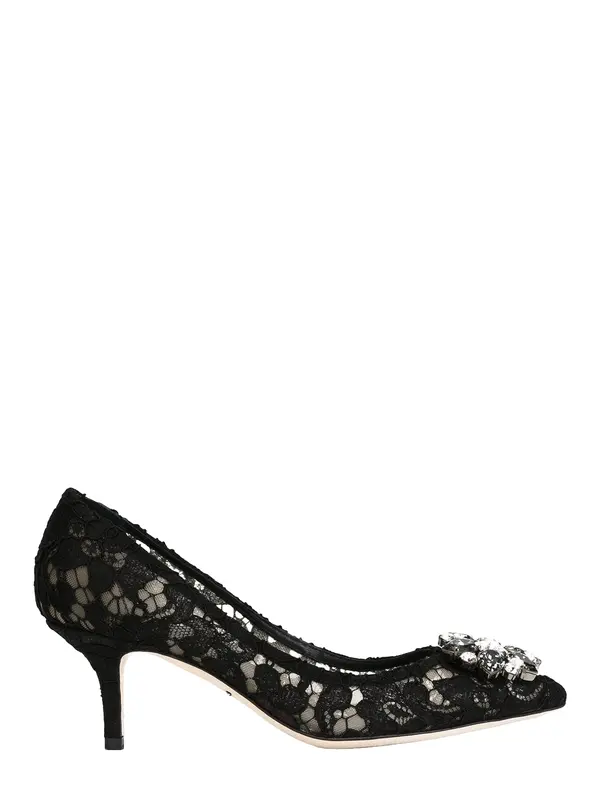 Dolce & Gabbana Bellucci Taormina Lace Pumps - Black