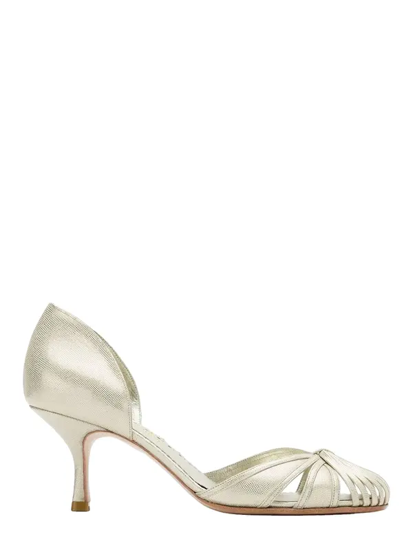 STUDIO CHOFAKIAN Metallic Leather Pumps - Neutrals