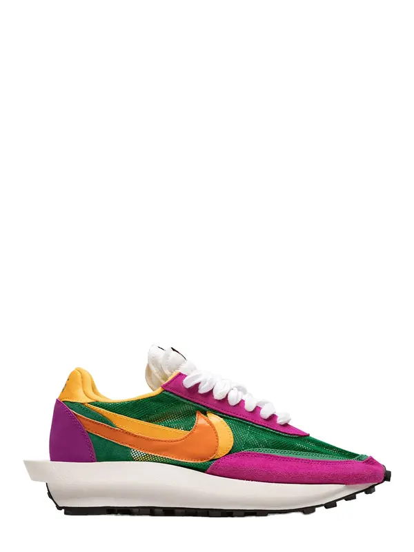 Nike X Sacai Ldwaffle Pine Sneakers - Green