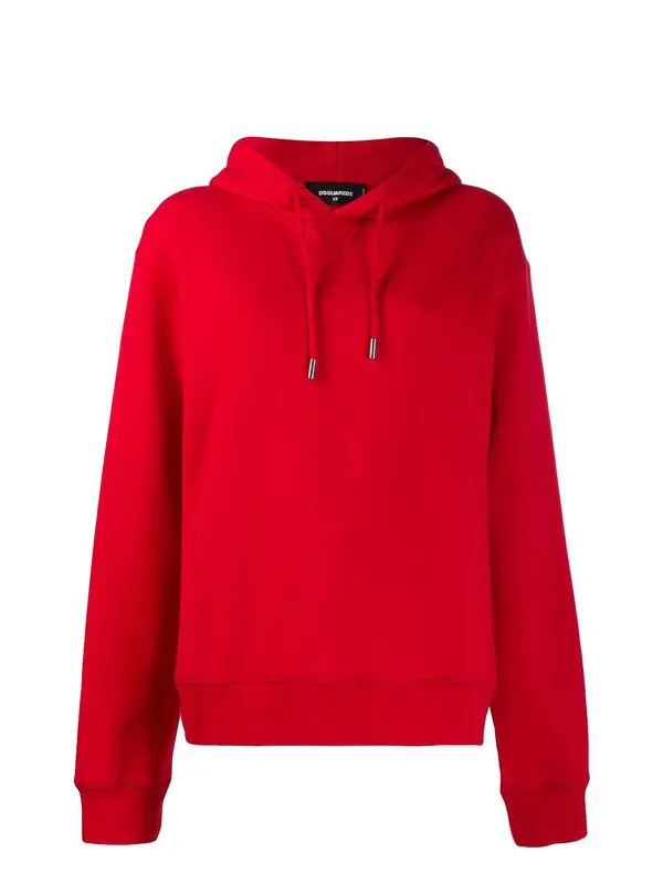 Dsquared2 Icon Print Hoodie - Red