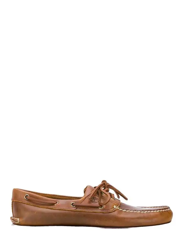 Timberland Leather Boat Shoes - Brown