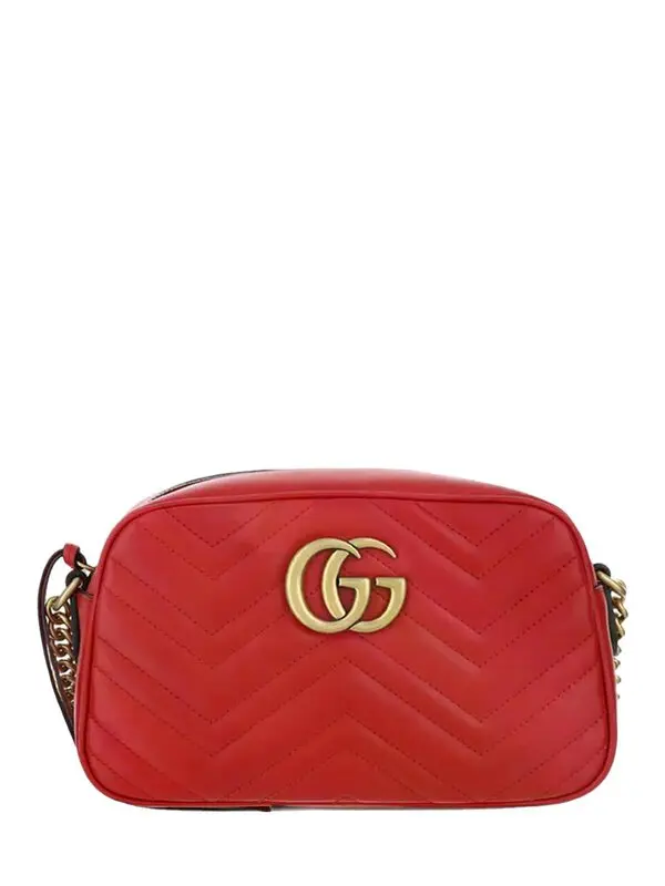 Gucci Small Marmont Shoulder Bag - Red